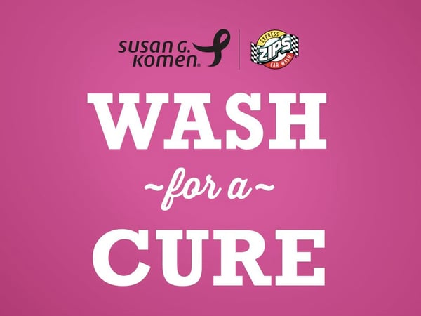 ZIPS Car Wash and Susan G. Komen® Partner Again to Wash for a Cure